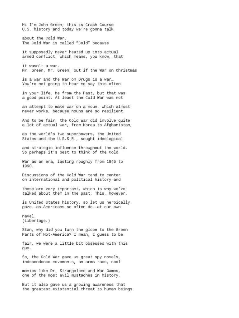 (English) The Cold War - Crash Course US History #37 (DownSub - Com ...