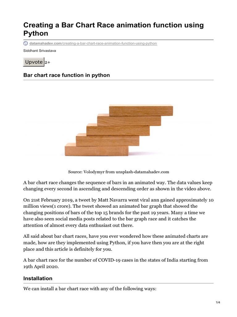 Creating A Bar Chart Race Animation Function Using Python | PDF ...