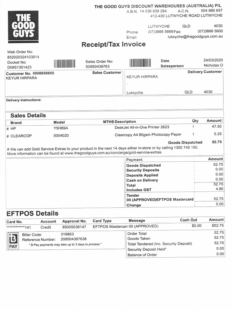 Printer Bill PDF | PDF