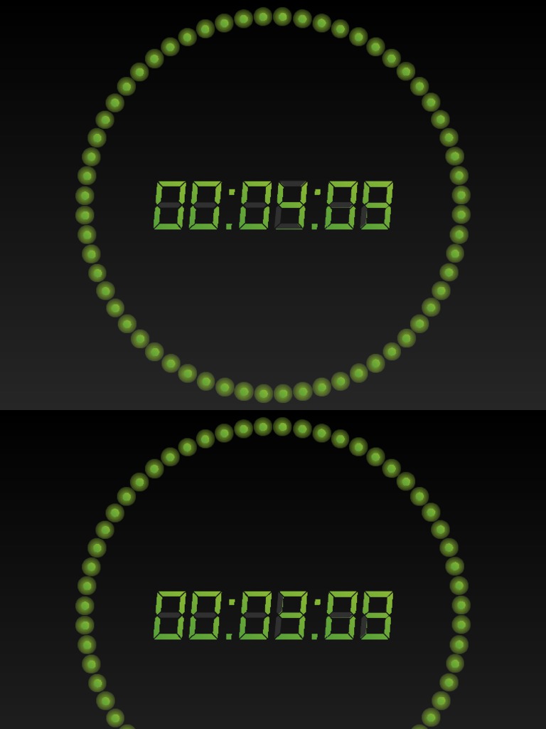 PowerPoint Countdown Timer Digital 5 Minutes Green - PPSX | PDF