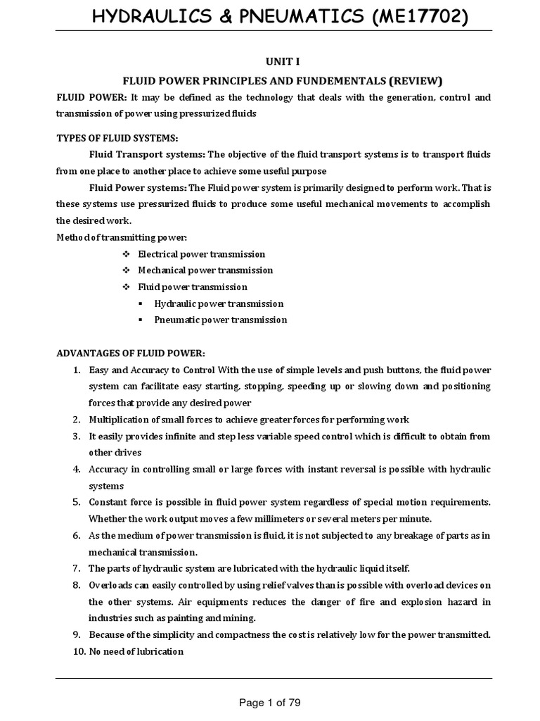 Hydraulics and Pneumatics | PDF | Pump | Reynolds Number
