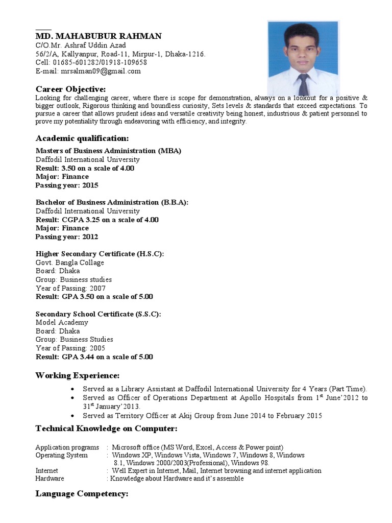 Salman CV | PDF | Microsoft Windows | Software