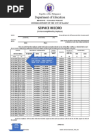 Sample Service Record DepEd | PDF
