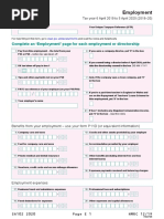 SA100 Tax Return English 2020 | PDF | Taxes | Capital Gains Tax