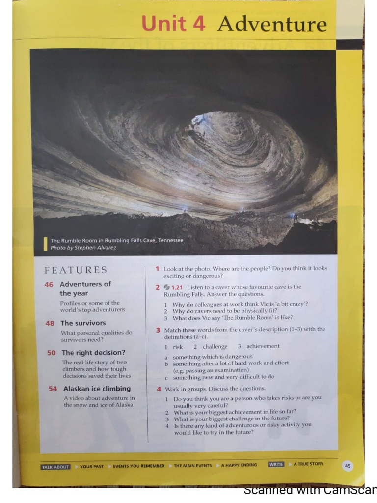 Unit 4 ADVENTURE | PDF