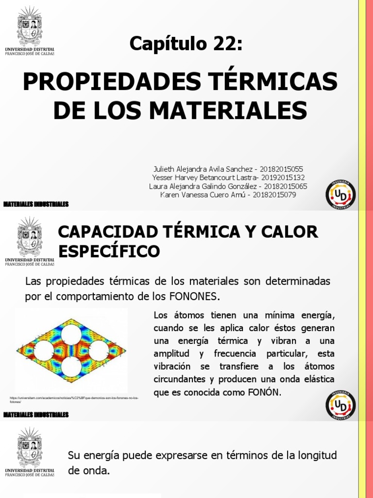 Propiedades Termicas de Los Materiales (Presentación) | PDF ...