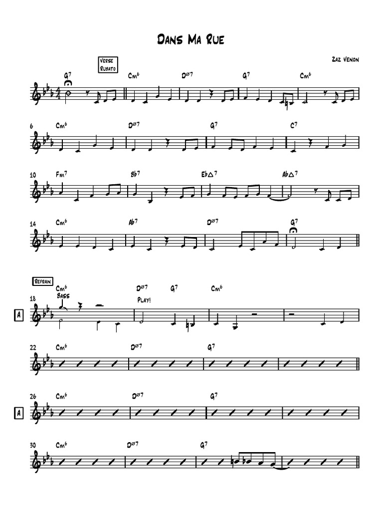 Dans Ma Rue - Full Score | PDF