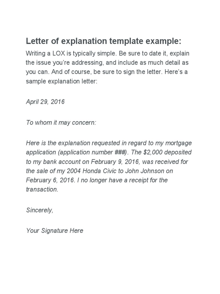 Letter of Explanation 01 | Download Free PDF | Business