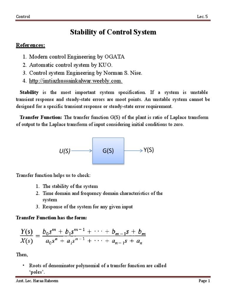 Control 05 | PDF | Control Theory | Applied Mathematics