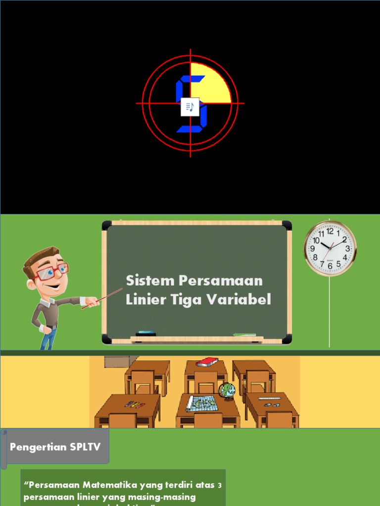 Media Pembelajaran Interaktif Dengan PPT Materi SPLTV | PDF