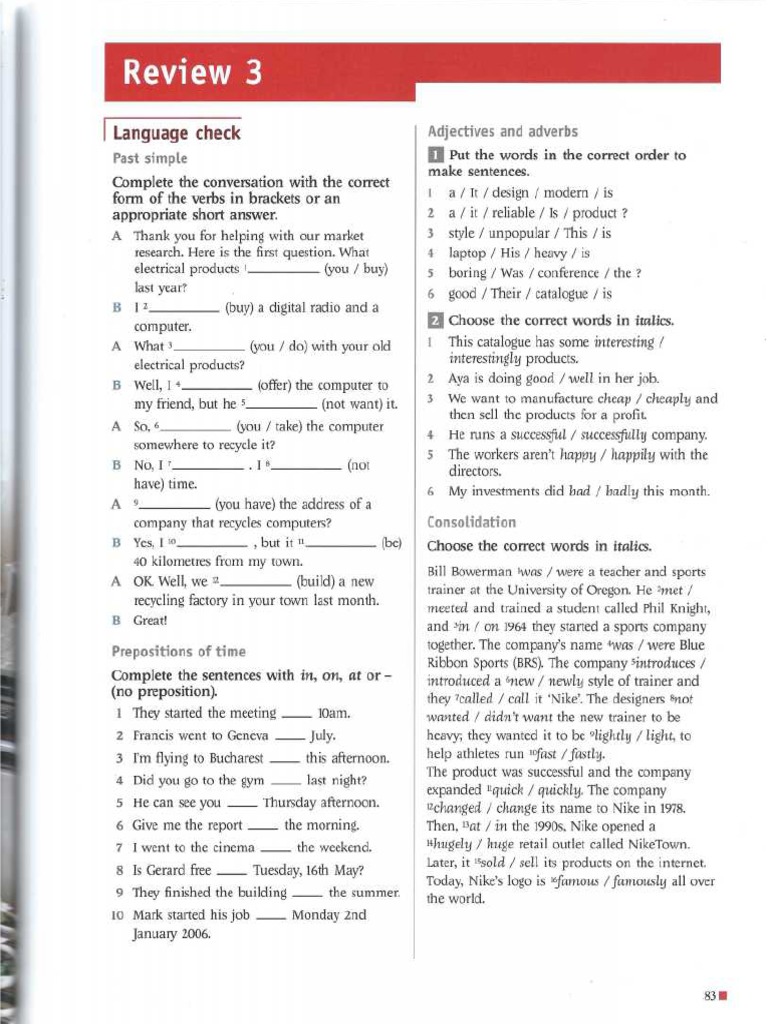 Intelligent Business Coursebook - Elementary - Appendices | PDF