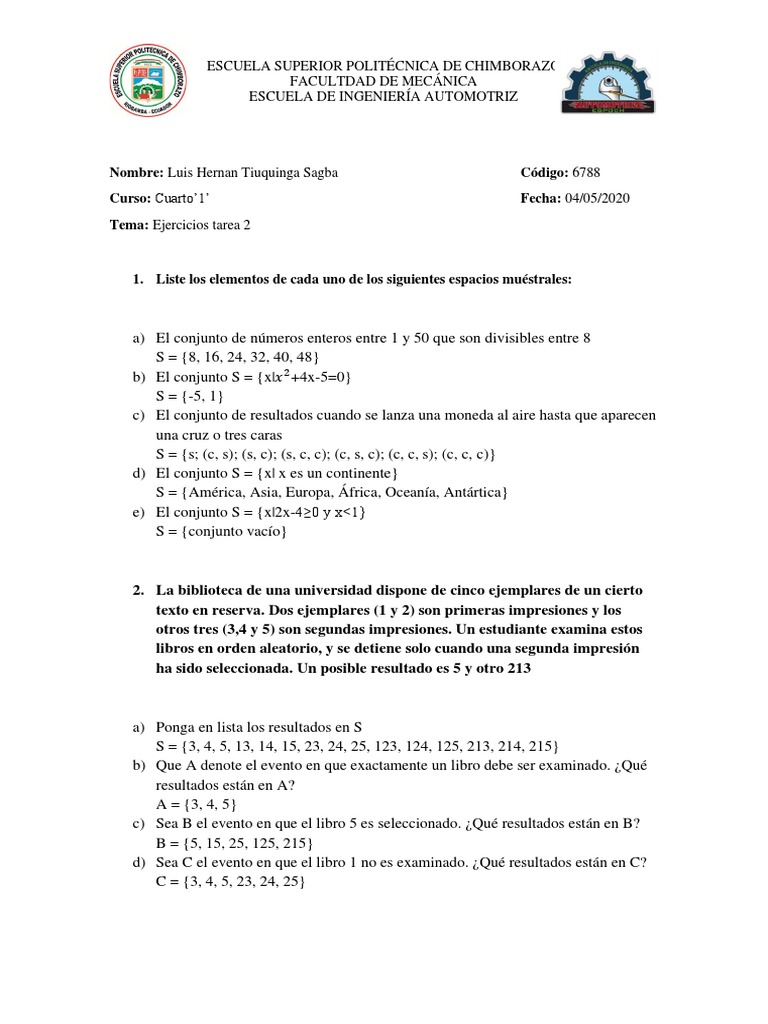 Ejercicios Estadistica | PDF | Distribución de veneno | Enseñanza de matemática