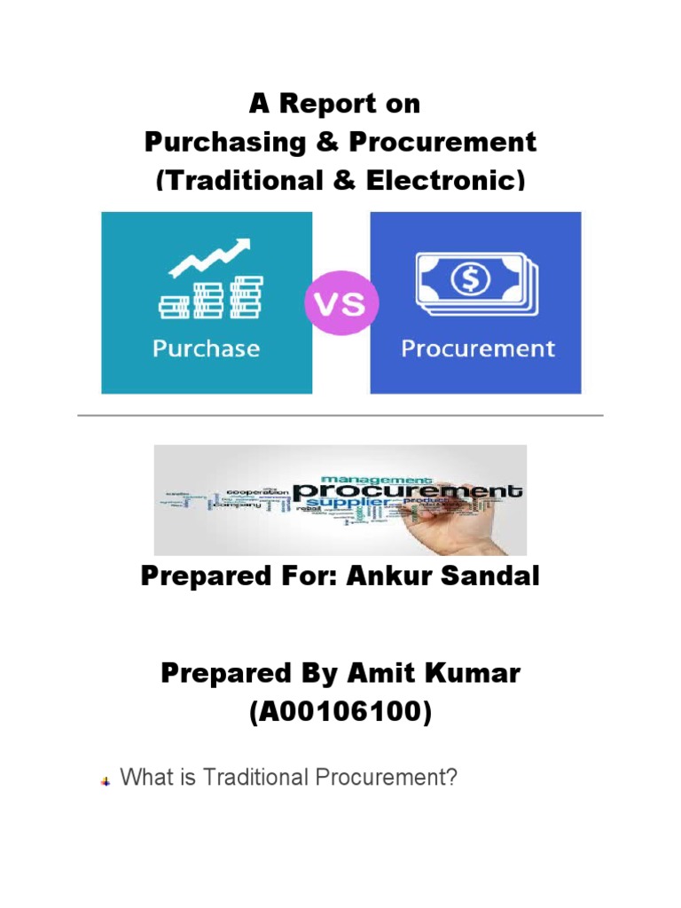 Purchasing and E-Procurement Overview | PDF | Procurement | Supply Chain