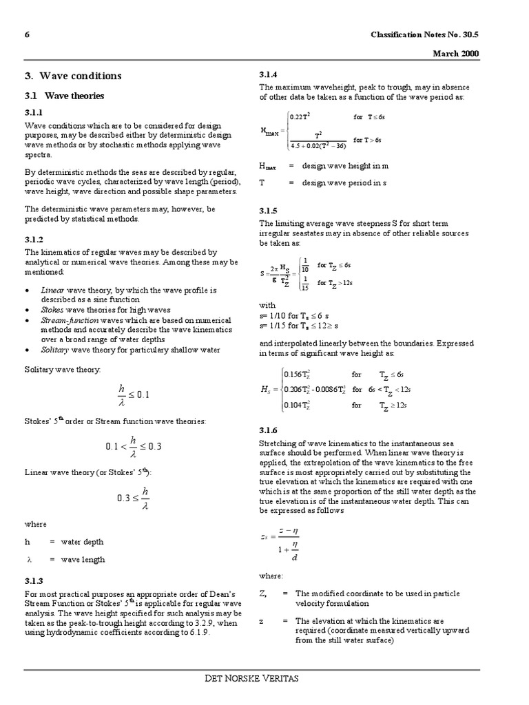 Wave Conditions | PDF | Spectral Density | Waves