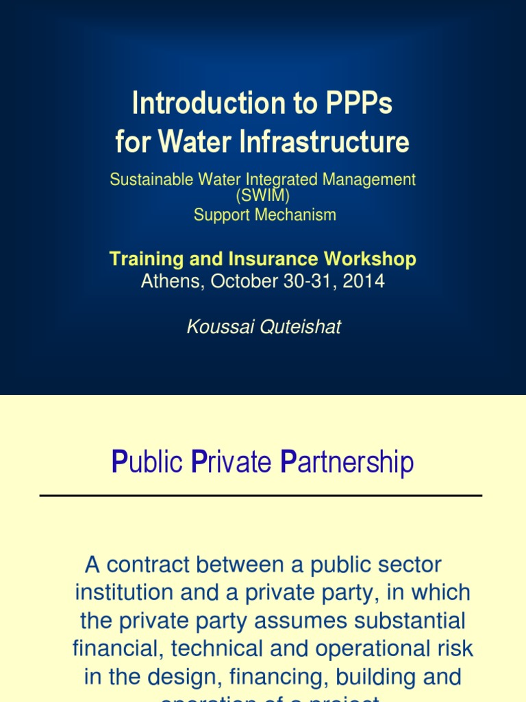 PPP in Water | PDF | Project Finance | Public Finance