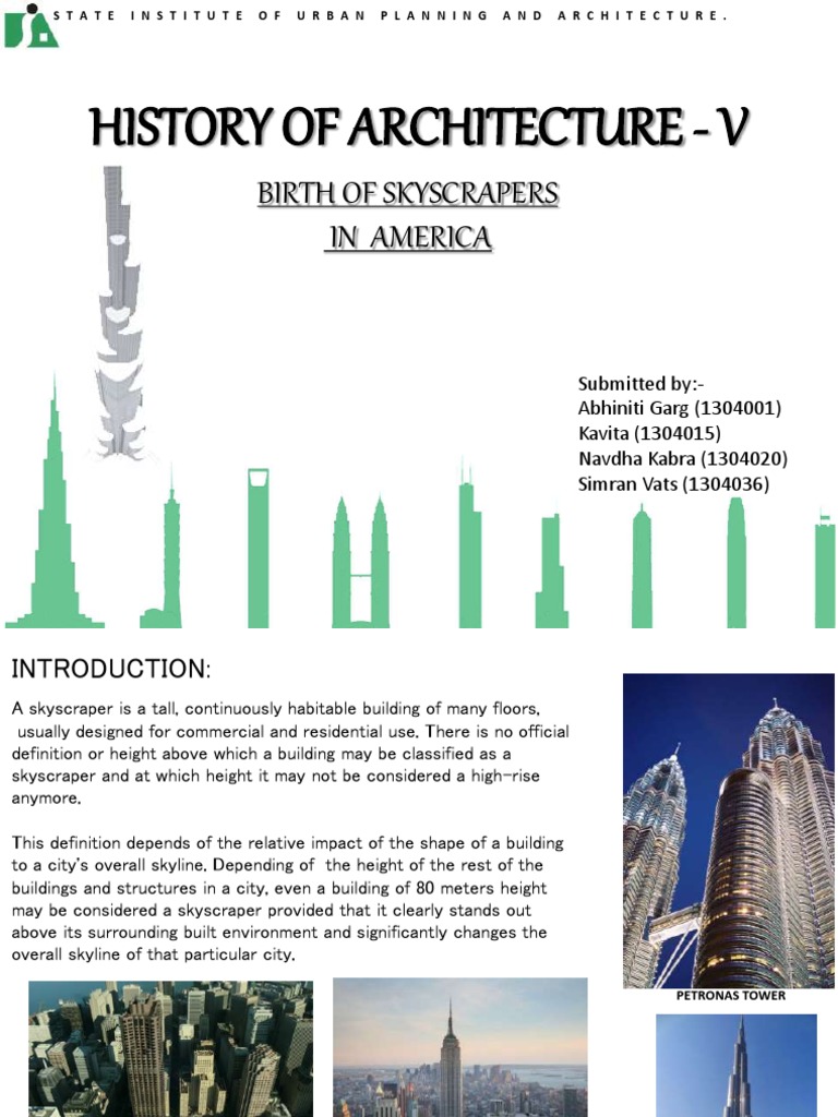 Evolution and Invention of Skyscrapers | PDF | Real Estate Law | Building