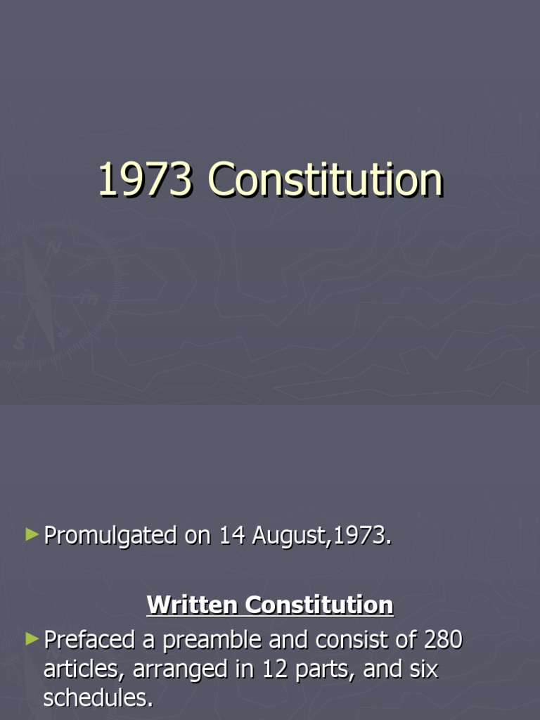 1973 Constitution | PDF | Judge | Government Institutions