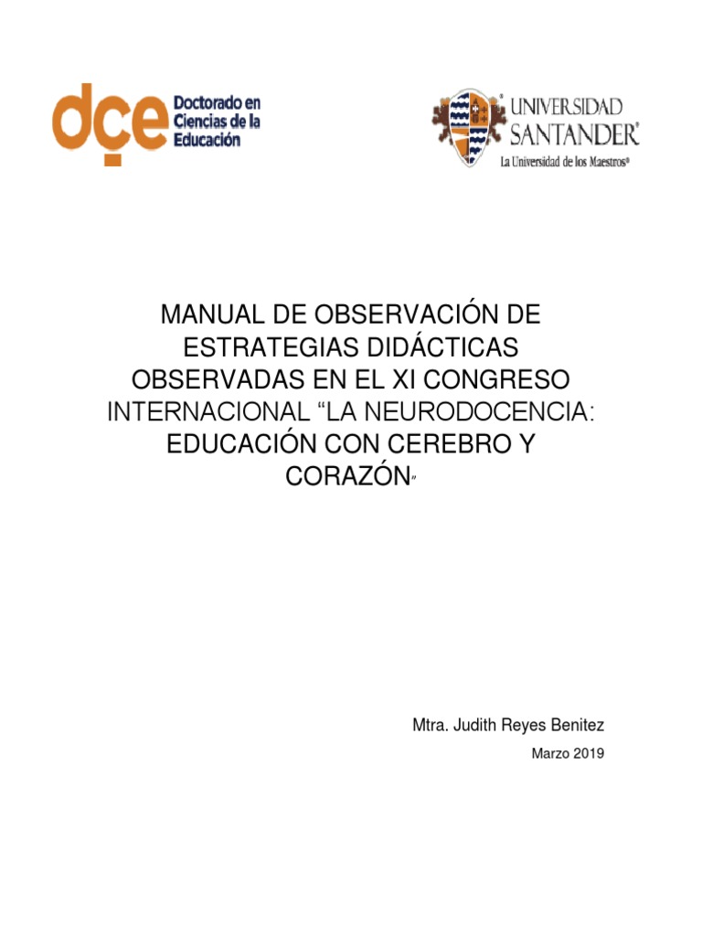 Manual de Estrategias Didacticas PDF | PDF | Aprendizaje | Plan de estudios