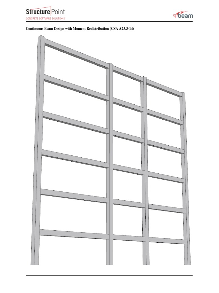 Continuous Beam Design With Moment Redistribution (CSA A23.3-14) PDF ...