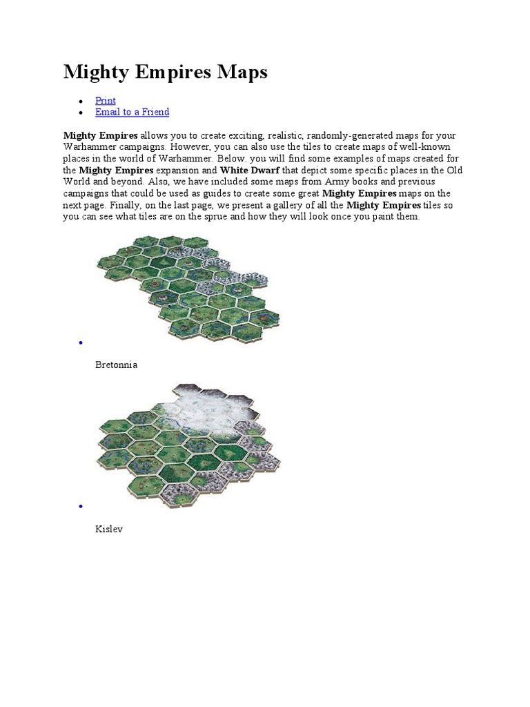 Mighty Empires Maps | PDF