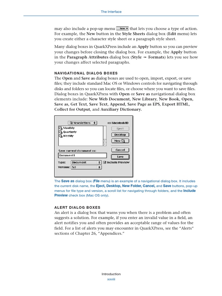 25530DO - QXD 11.13.01 11:44 AM Page Xxviii: Navigationaldialog Boxes | PDF | Menu (Computing ...