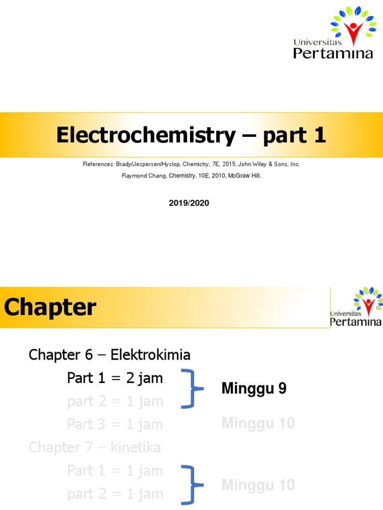 Chapter6-Electrochemistry (Part 1) | PDF | Redox | Electrochemistry