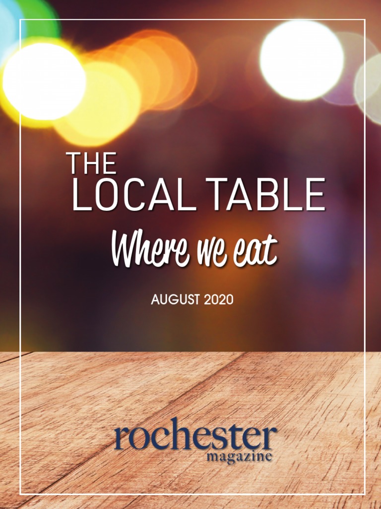 Local Table 0820 | PDF | Lunch | Bar