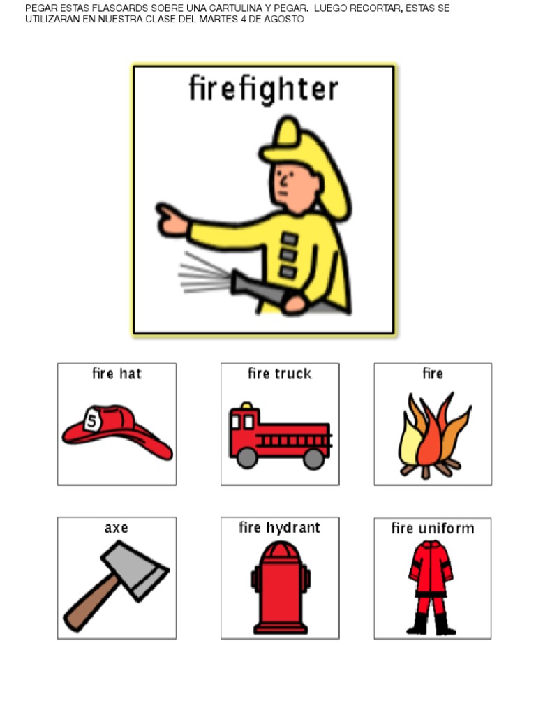 Firefighter Vocabulary | PDF