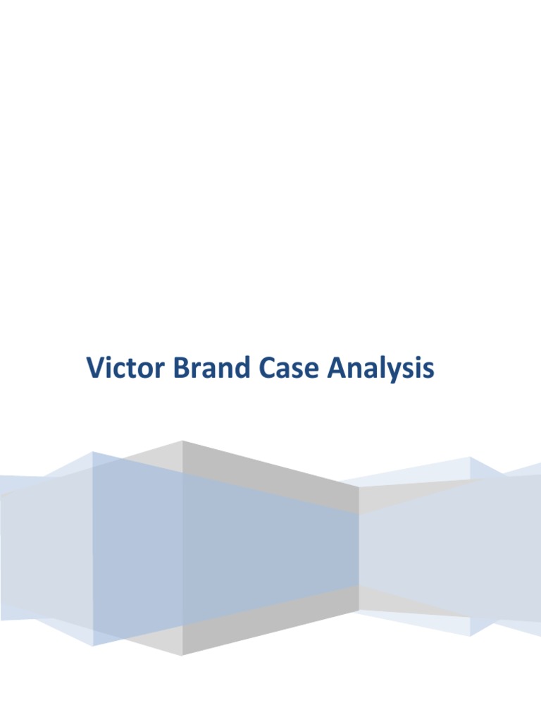 Victor Brand Case Analysis | PDF | Brand | Retail