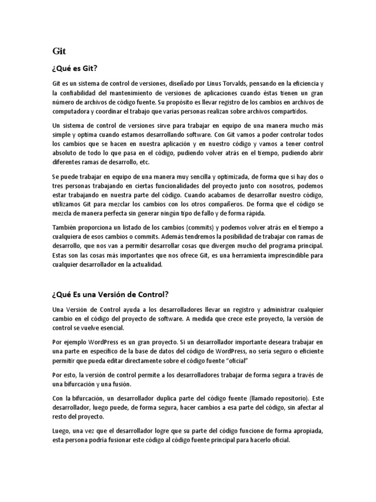 GIT, GITHUB y GITLAB | PDF | Desarrollo de software | Software de red basado en protocolo de ...