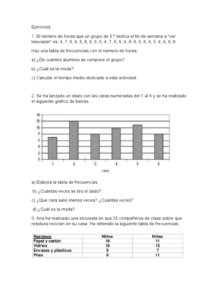 Análisis de Datos de Actividades Escolares | PDF