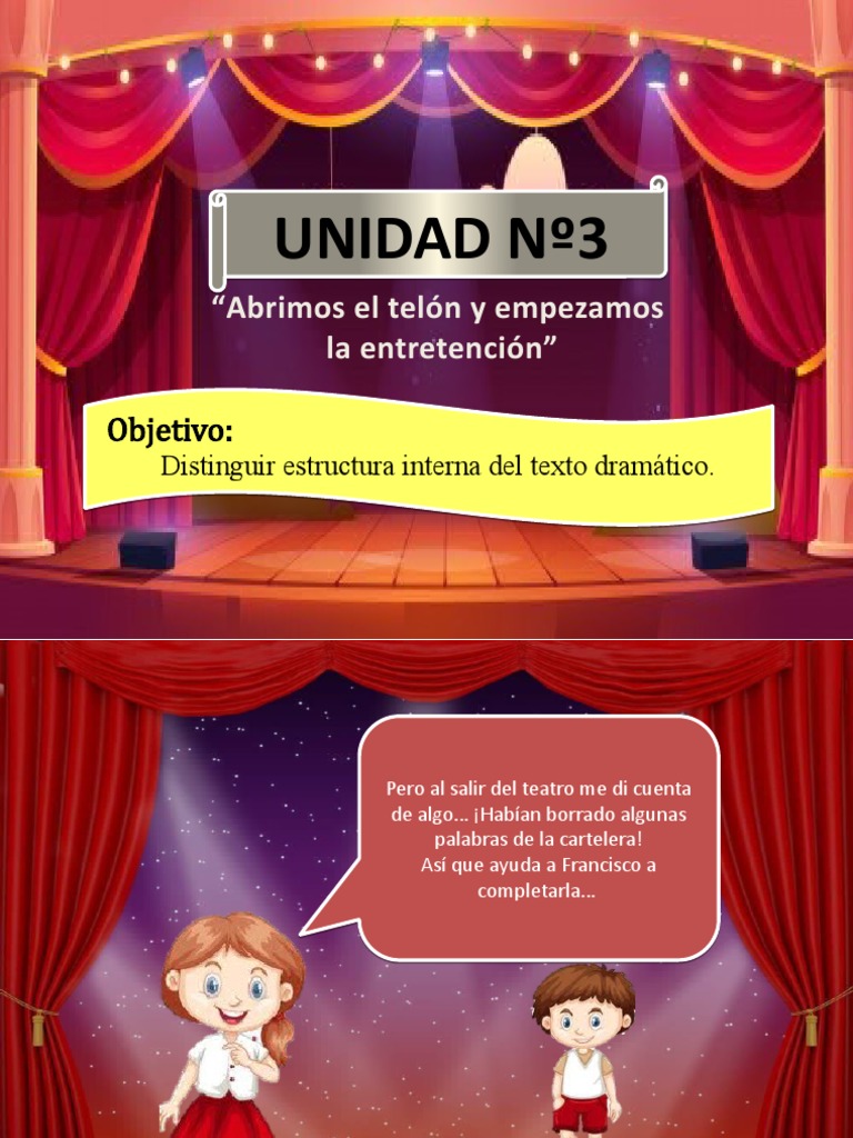 Clase 2 - Distinguir Estructura Interna Del Texto Dramático | PDF | Teatro