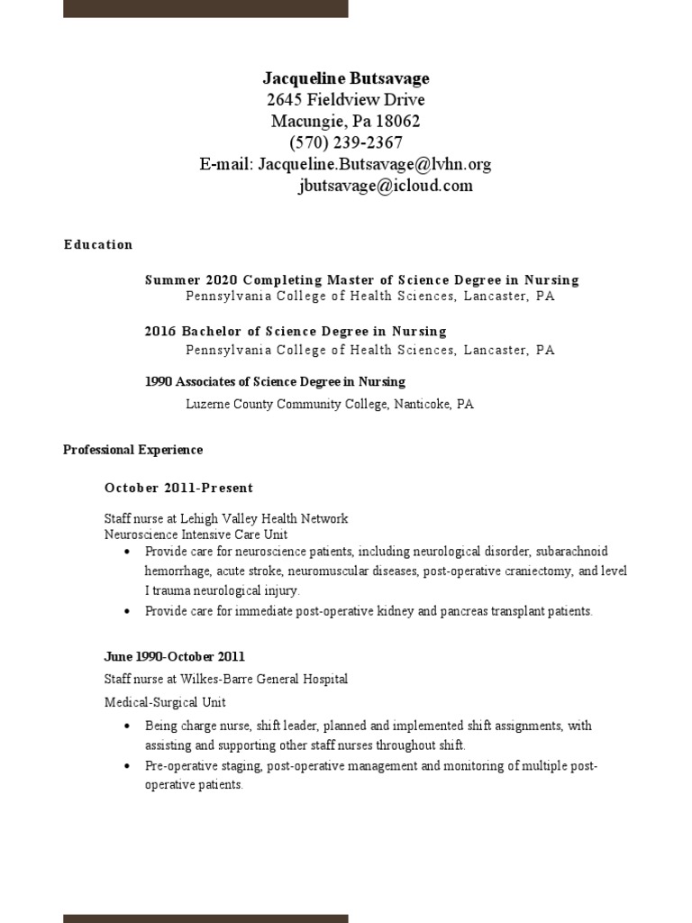 CV 2020 | PDF | Stroke | Neurology