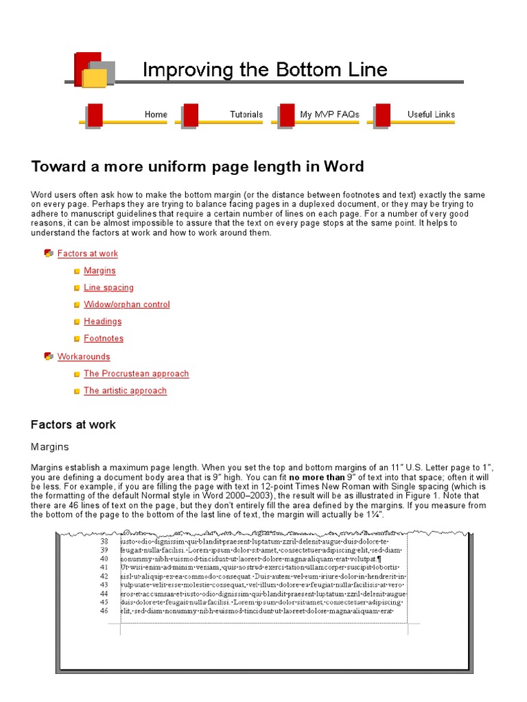 Improving The Bottom Line WORD TRICKS | PDF | Paragraph | Note (Typography)