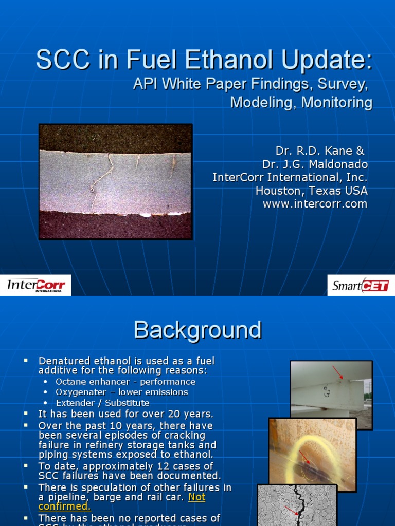 SCC in Ethanol Storage Tanks | PDF | Corrosion | Materials