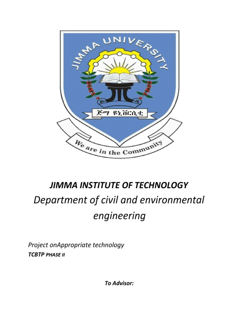 Department of Civil and Environmental Engineering: Jimma Institute of ...