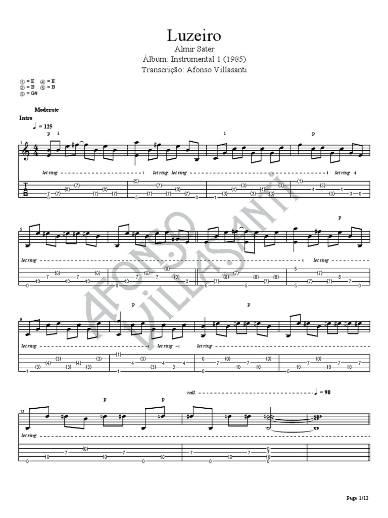 Luzeiro para Envio e Youtube - Watermark PDF | PDF