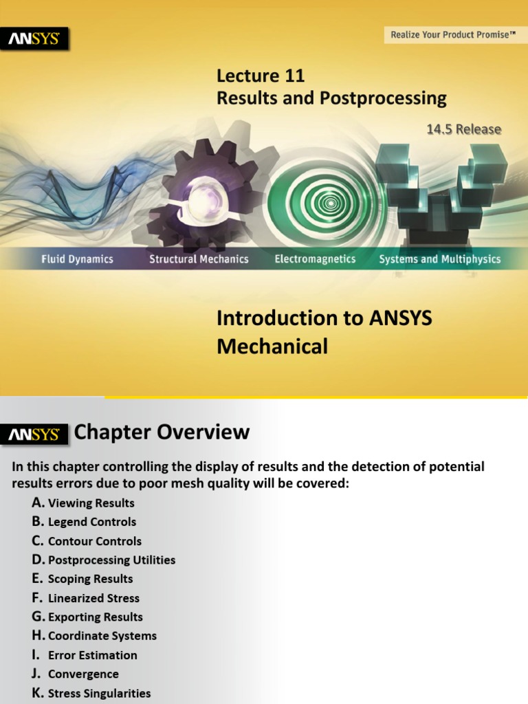 Introduction To ANSYS Mechanical: Results and Postprocessing | PDF ...