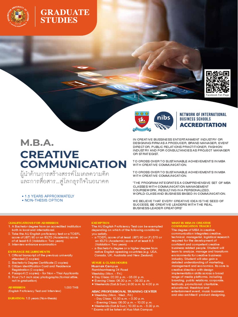 MBA in Creative Communication Admission Guide | PDF | Master Of ...