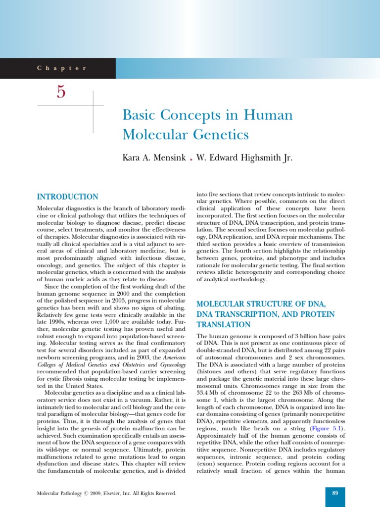 Human Molecular Genetics Overview | PDF | Rna | Messenger Rna