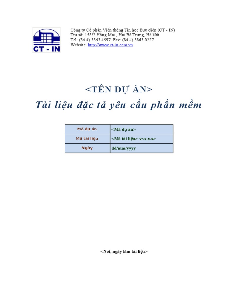 (123doc) - Bieu-Mau-Phan-Tich-Yeu-Cau-He-Thong-Phan-Mem-Srs | PDF