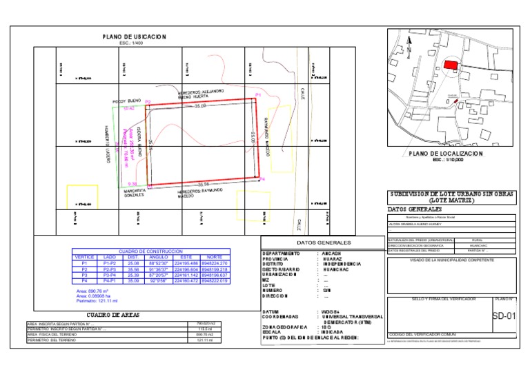 Plano Matriz - 01-P.matriz | PDF | Cartografía | Geografía