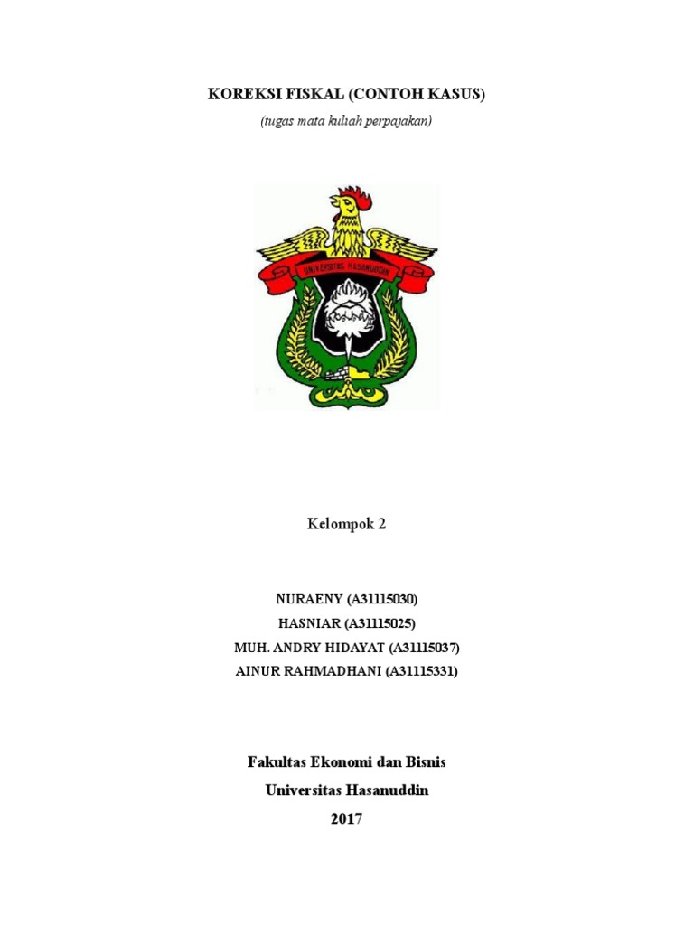 Kelompok 2-Contoh Kasus Koreksi Fiskal | PDF