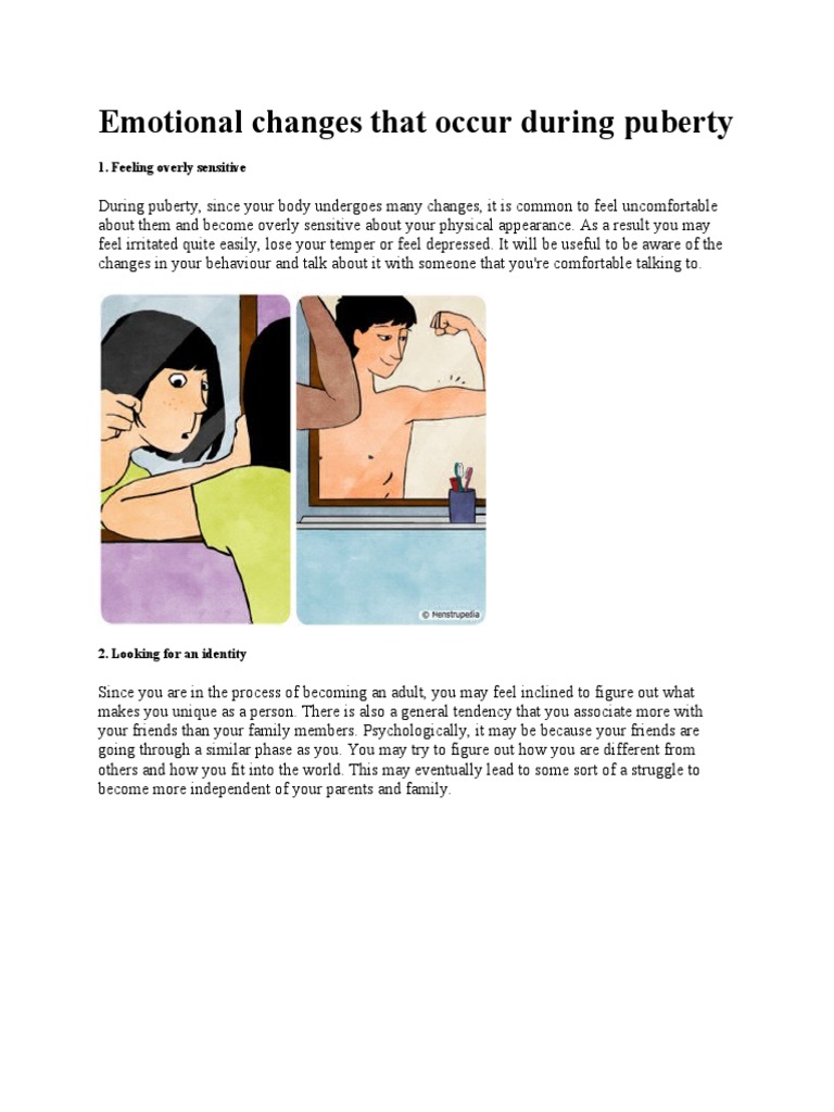 Emotional Changes in Puberty | PDF | Puberty | Adolescence