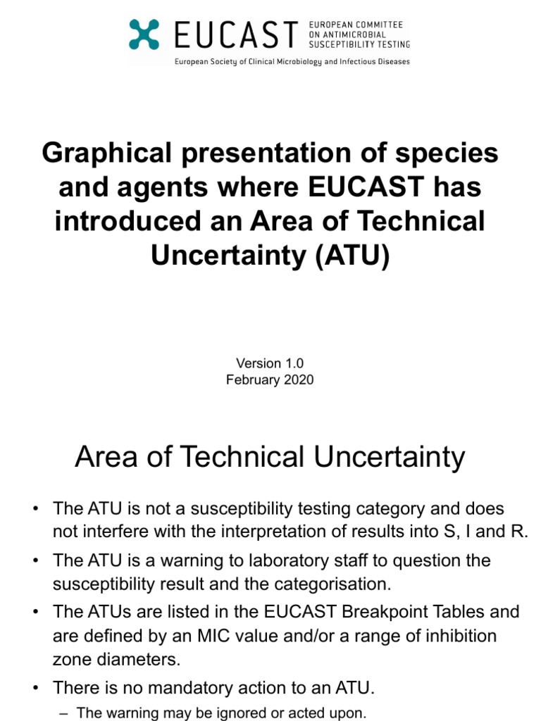 EUCAST Area of Technical Uncertainty Guide | PDF | Uncertainty ...