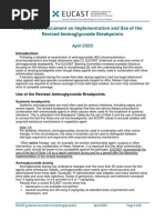 EUCAST Antimicrobial Abbreviations Guide | PDF | Antibiotics | Drugs