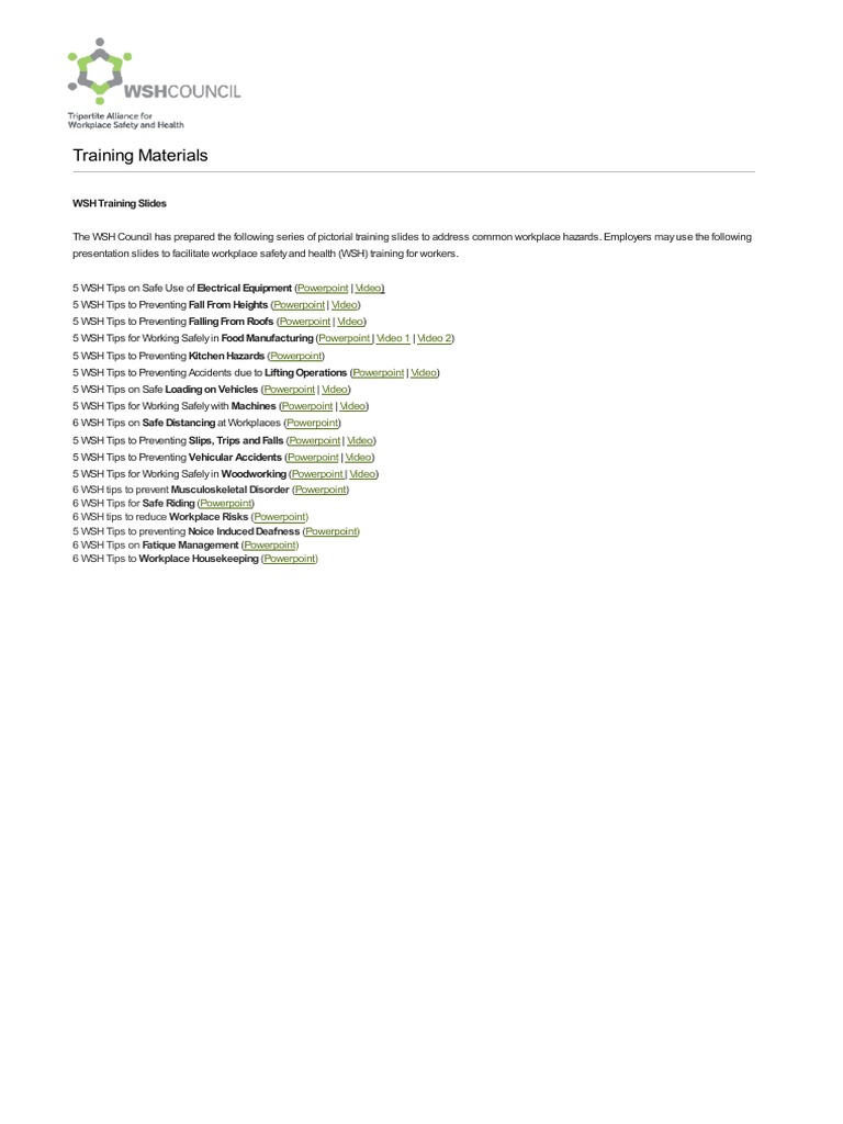 Training Materials | PDF