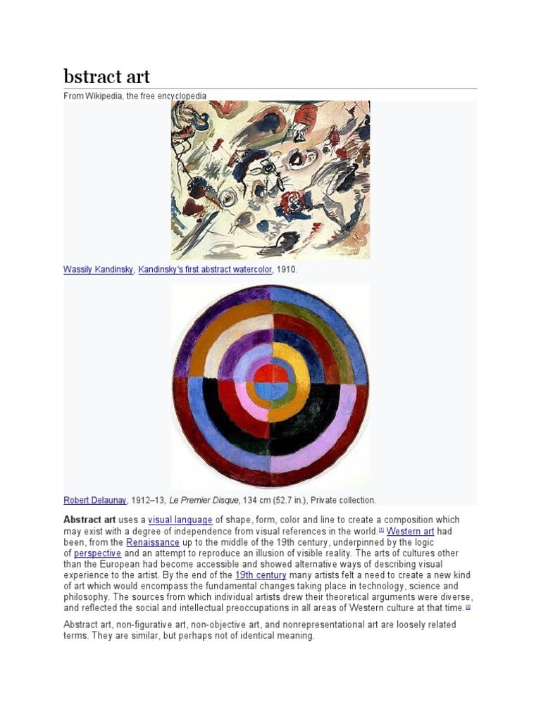 Bstract Art: From Wikipedia, The Free Encyclopedia | PDF | Abstract Art ...