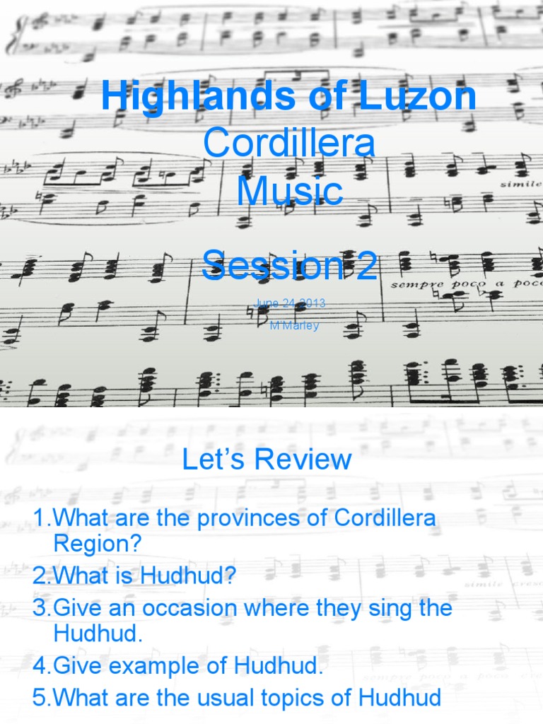 Highlands of Luzon: Cordillera Music Session 2 | PDF