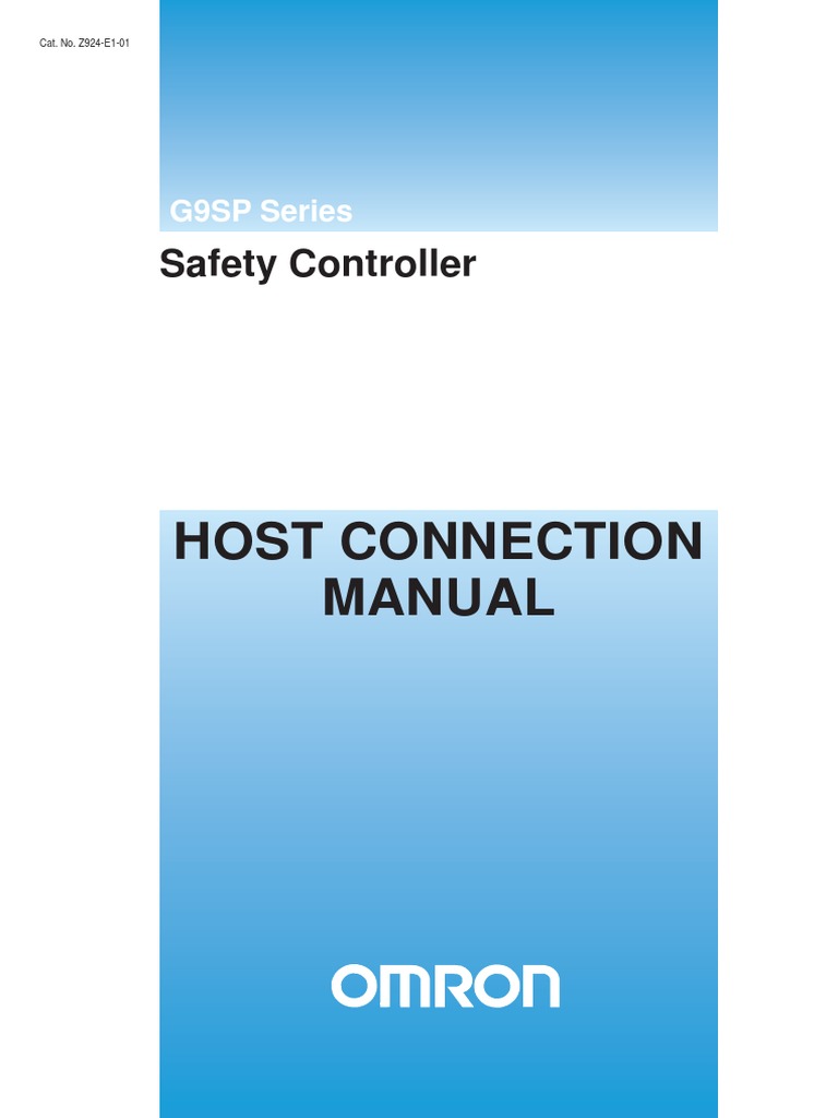 Host Connection Manual: Safety Controller | PDF | Programmable Logic Controller | Internet Protocols